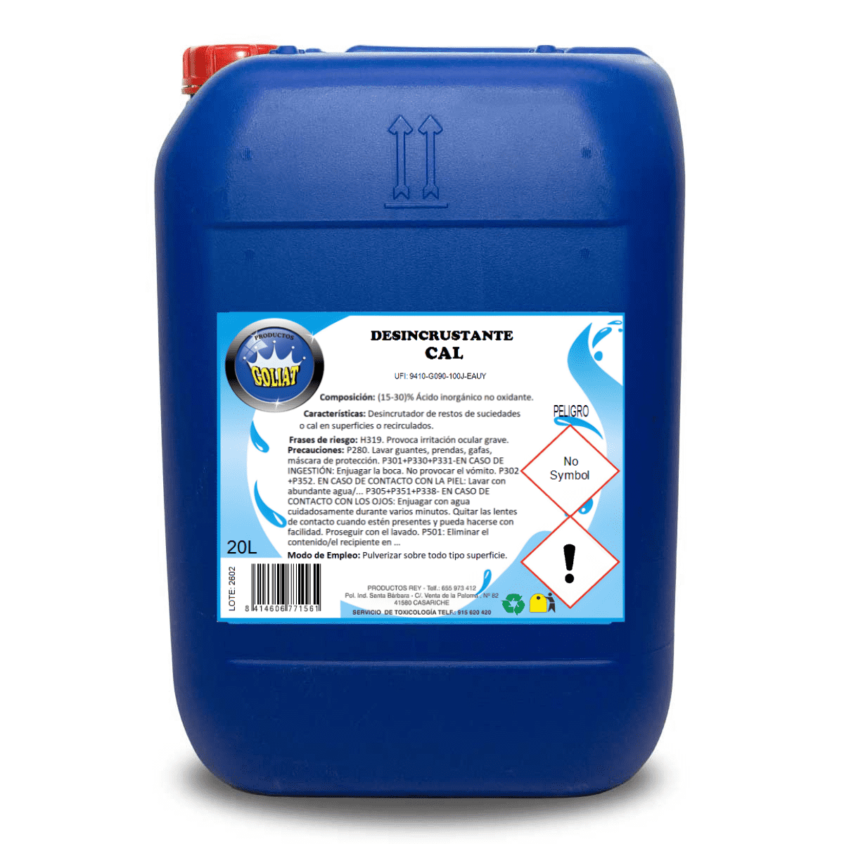 Desincrustante Cal - Productos Goliat